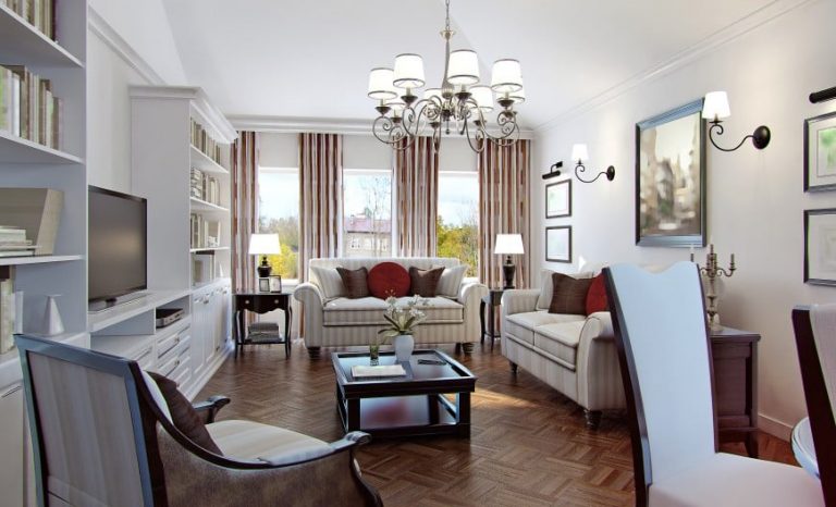 Living Rooms with Chandelier Ideas - (IMAGE GALLERY)